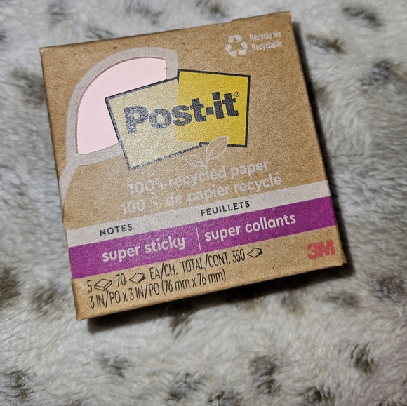 post it | Office | Postit Recycled Super Sticky Notes | Poshmark